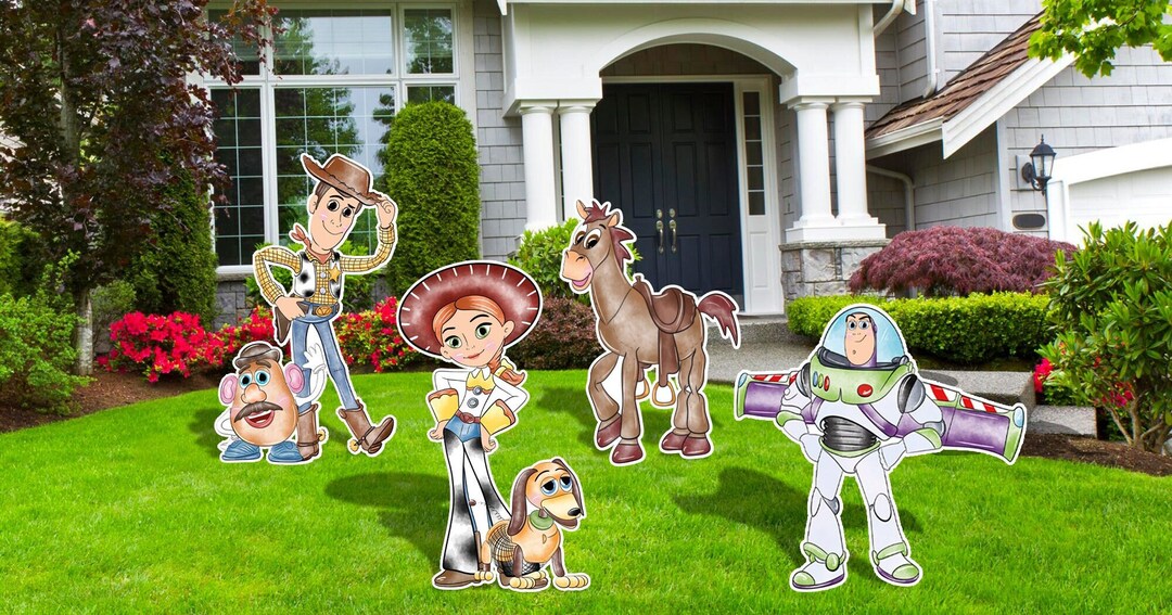 Toy Story Water Color Party Decor Cutouts, Yard Signs, Birthday Party ...