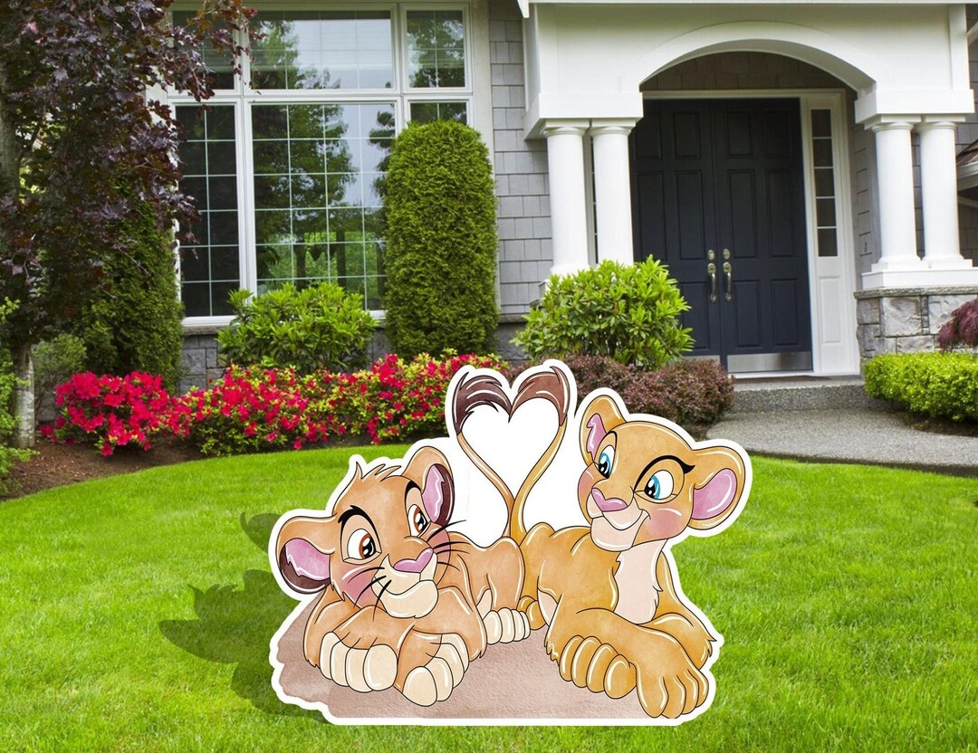 The Lion King Cutouts and Yard Signs, Happy Birthday Nala and Simba ...