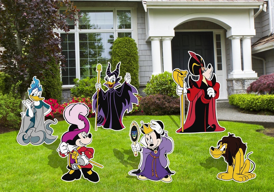 Mickey Villains, Mickey Halloween Cutouts, Mickey and Friends Halloween ...
