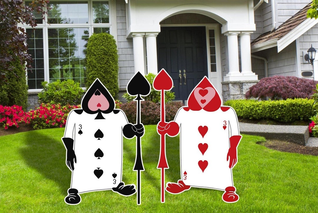 Alice in Wonderland Party Decor, Card Soldiers Cutouts, Card Guards ...