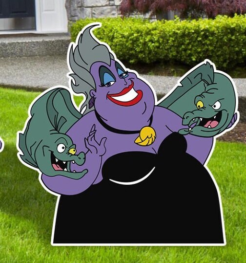 Ursula, Little Mermaid Villain, Cut Outs, Outdoor Decoration Sign, - Etsy