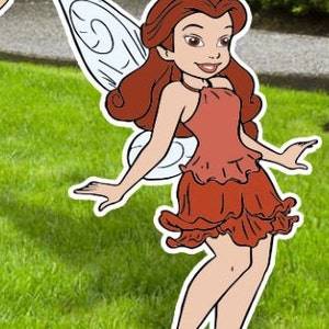 Tinkerbell and the Fairies, Fairy Girls, Cut Outs, Outdoor Decoration ...