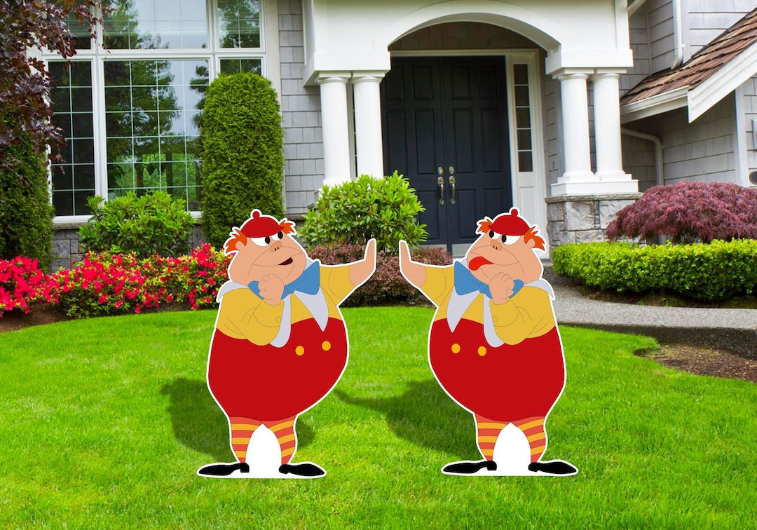 Alice in Wonderland, Tweedled Dee Tweedled Dum, Outdoor Decoration ...