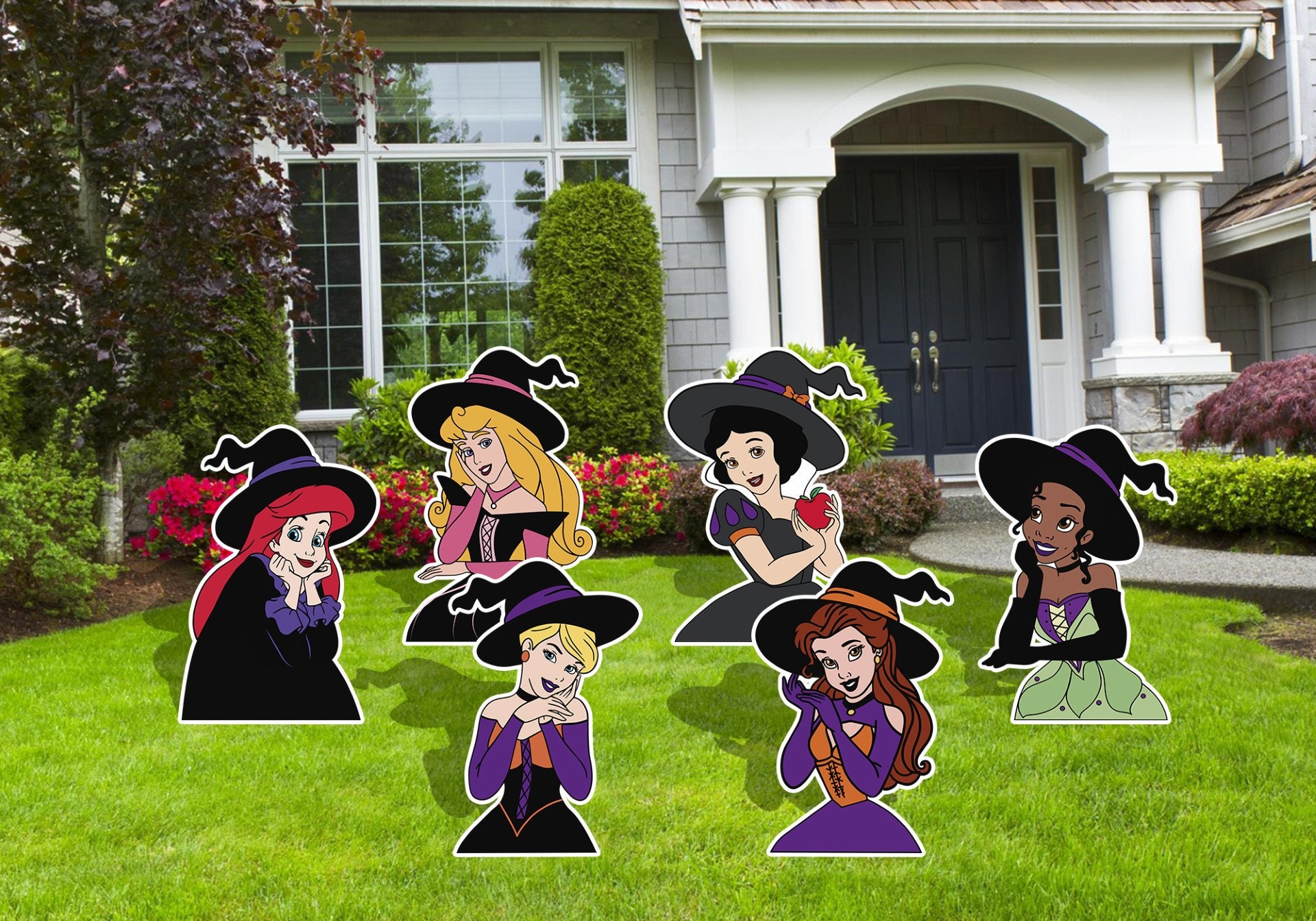 Princess Witches Yard Signs and Cutouts, Princess Witches, Halloween ...
