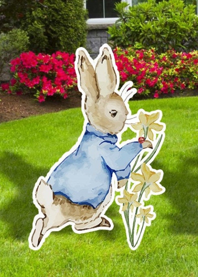 Peter Rabbit Easter Yard Signs and Cutouts, Baby Shower Decor, Easter ...