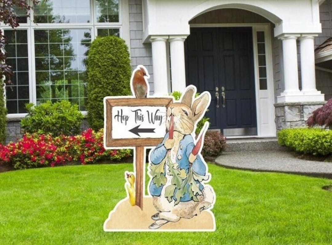 Peter Rabbit Party Decor, Peter Rabbit Cutouts, Personalized Sign, Baby ...