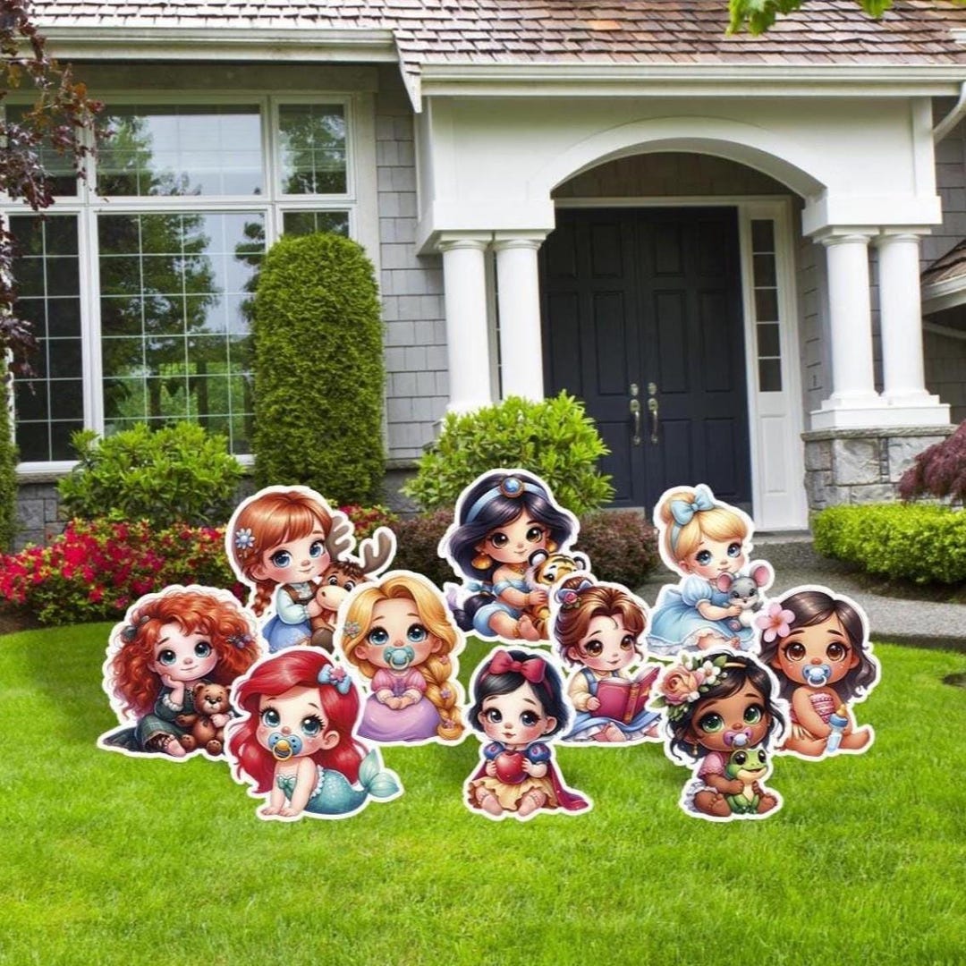 Princess Baby Party Decor Cutouts, Princess Baby Girls Birthday Party ...