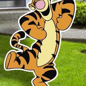 Tigger Cutouts, Tigger Yard Signs, Tigger Birthday Party Decor, Garden ...