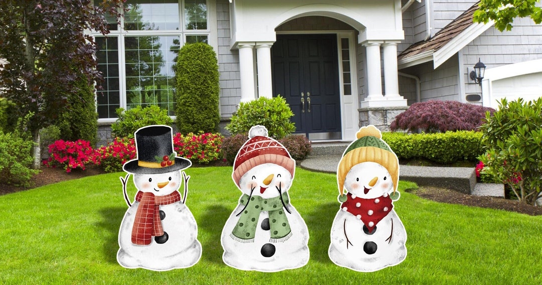Snowman Christmas Decor, Yard Art, Christmas Cutouts, Outdoor ...
