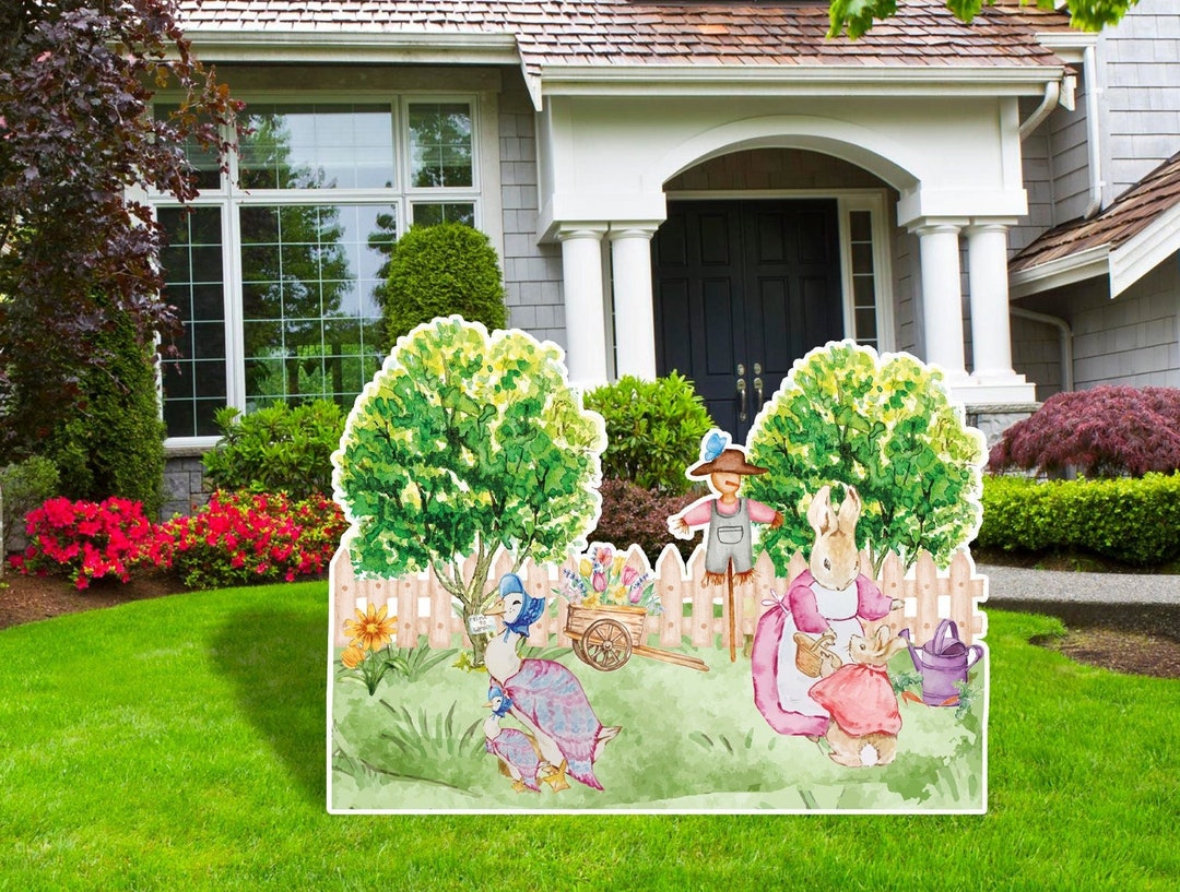 Peter Rabbit Cutouts, Baby Shower Decor, Easter Yard Signs, Cartoon ...