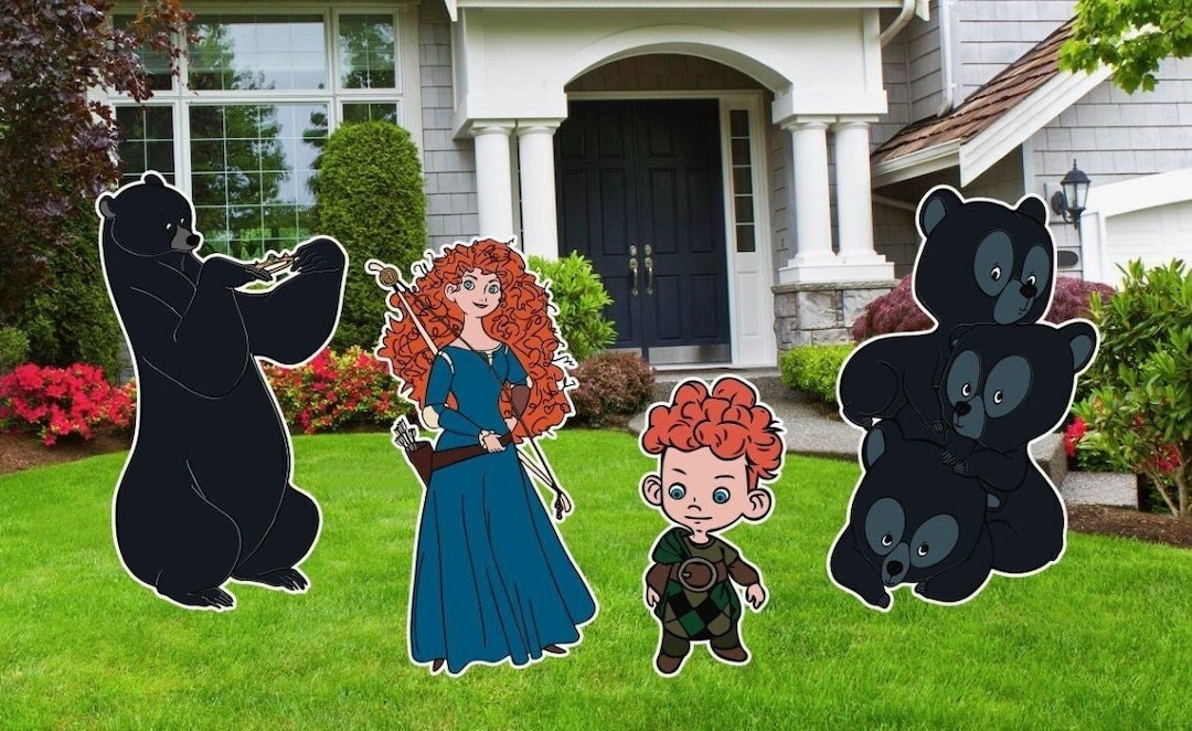 Princess Merida Party Decor, Princess Merida Birthday Party Cutouts ...