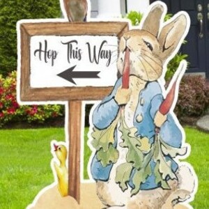 Easter Decoration, Peter Rabbit, Hop This Way, Peter Rabbit Cutouts ...