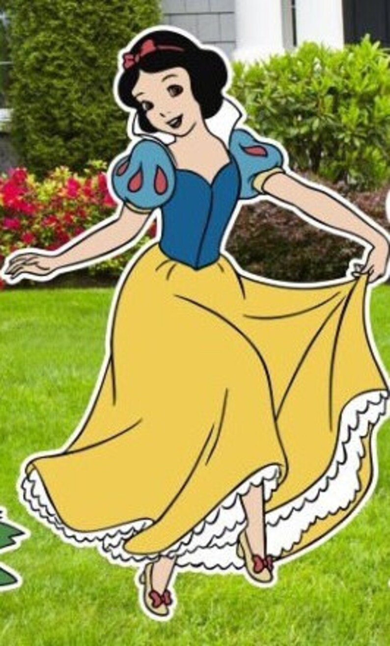 Snow White Cutouts and Yard Signs, Snow White Birthday Decor, Halloween ...