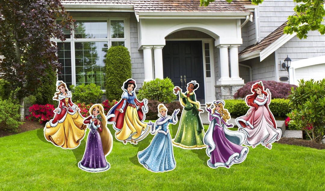 Princess Christmas, Party Decor, Christmas Princess Cutouts, Christmas ...