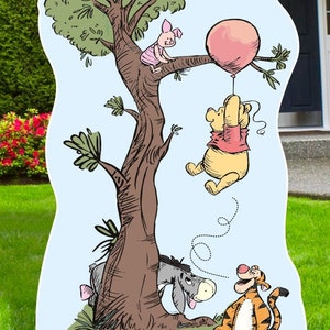 Winnie the Pooh Tree Cutout, Birthday Party Decor, Winnie Party Decor ...