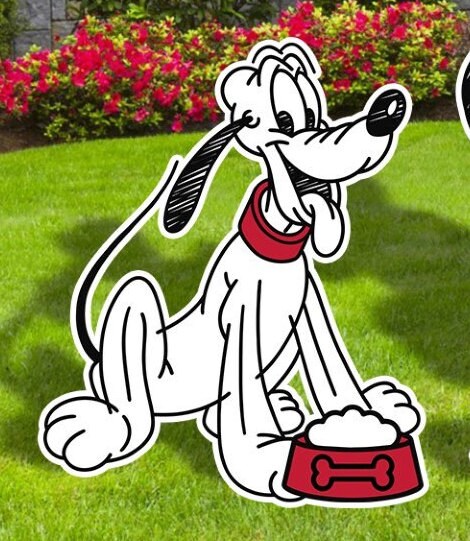 Mickey and Friends Vintage Red Cutouts, Birthday Party Decor, Garden ...