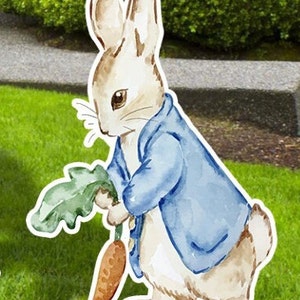 Peter Rabbit Easter Yard Signs and Cutouts, Baby Shower Decor, Easter ...