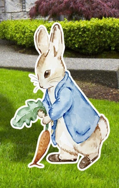 Peter Rabbit Easter Yard Signs and Cutouts, Baby Shower Decor, Easter ...