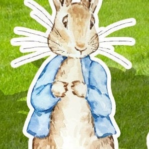 Peter Rabbit Cutouts, Baby Shower, Decor, Cartoon Cutouts, Easter Peter ...
