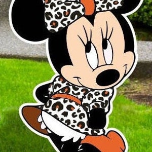 Minnie Leopard Animal Prints Cutouts, Cartoon Cut Outs, Birthday Party ...