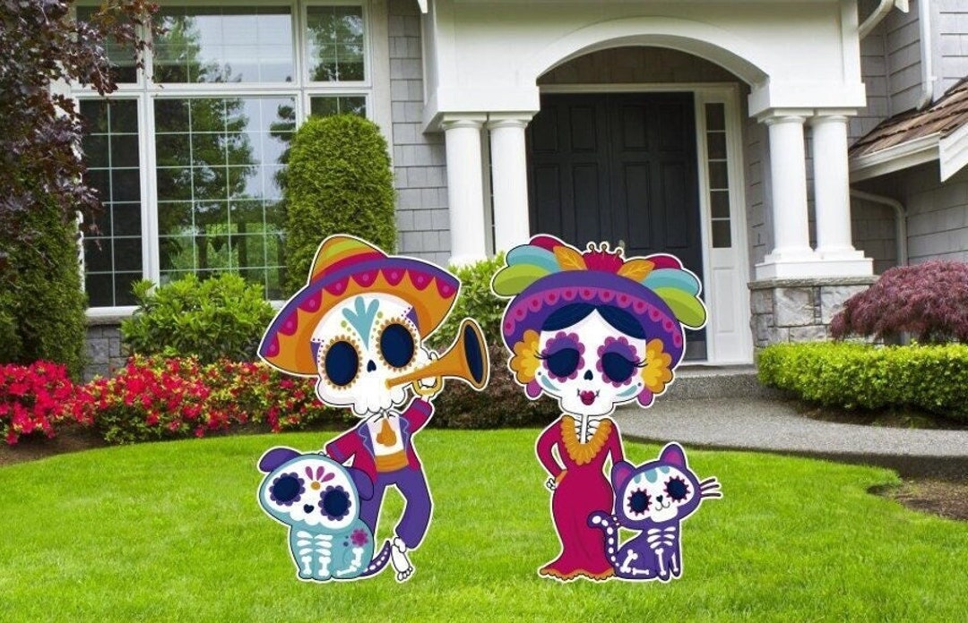 Cinco De Mayo, Day of the Dead, Mariachis Cut Outs, Outdoor Decoration ...