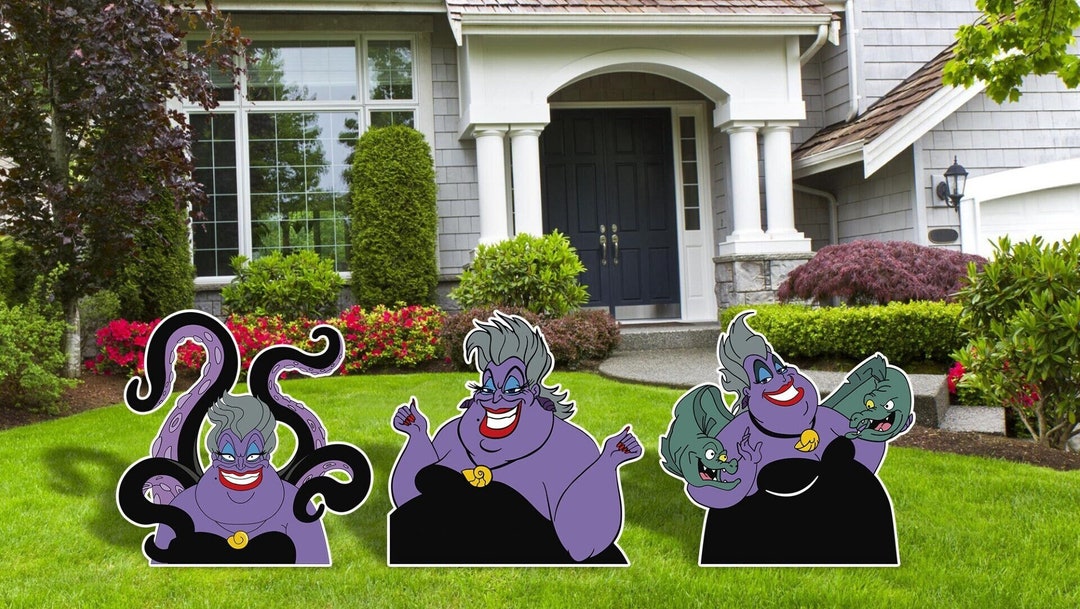 Ursula, Little Mermaid Villain, Cut Outs, Outdoor Decoration Sign, - Etsy