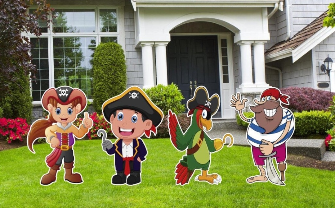 Pirates Decor, Pirates Cutouts, Pirates Birthday Party, Pirates Cartoon ...