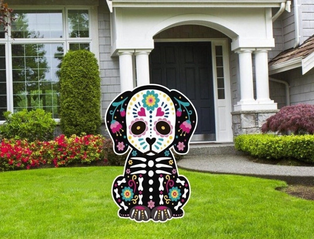 Halloween Decoration, Cut Outs, Skeleton Dog, Outdoor Decoration Sign ...