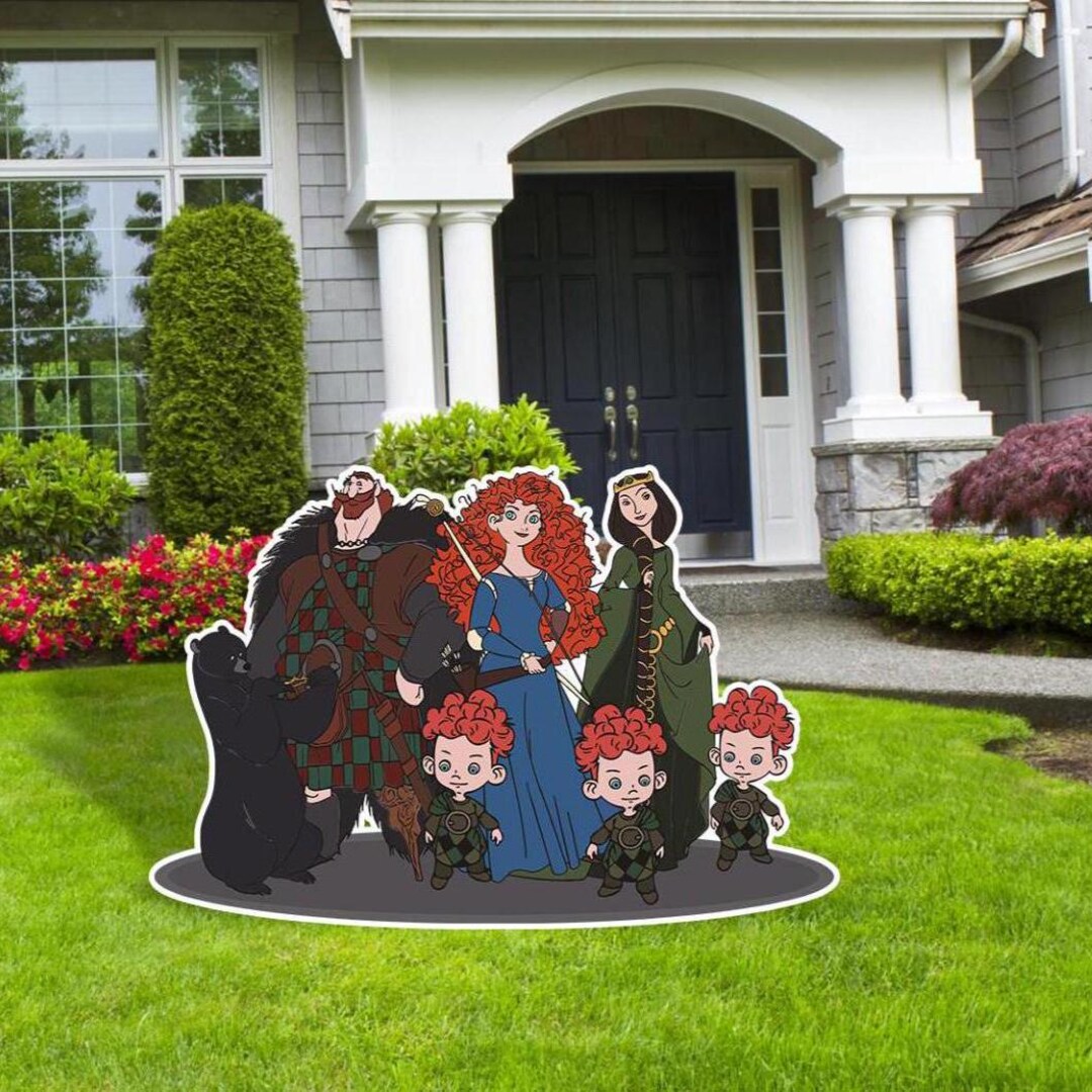 Princess Merida Party Decor, Princess Merida Birthday Party Cutouts ...