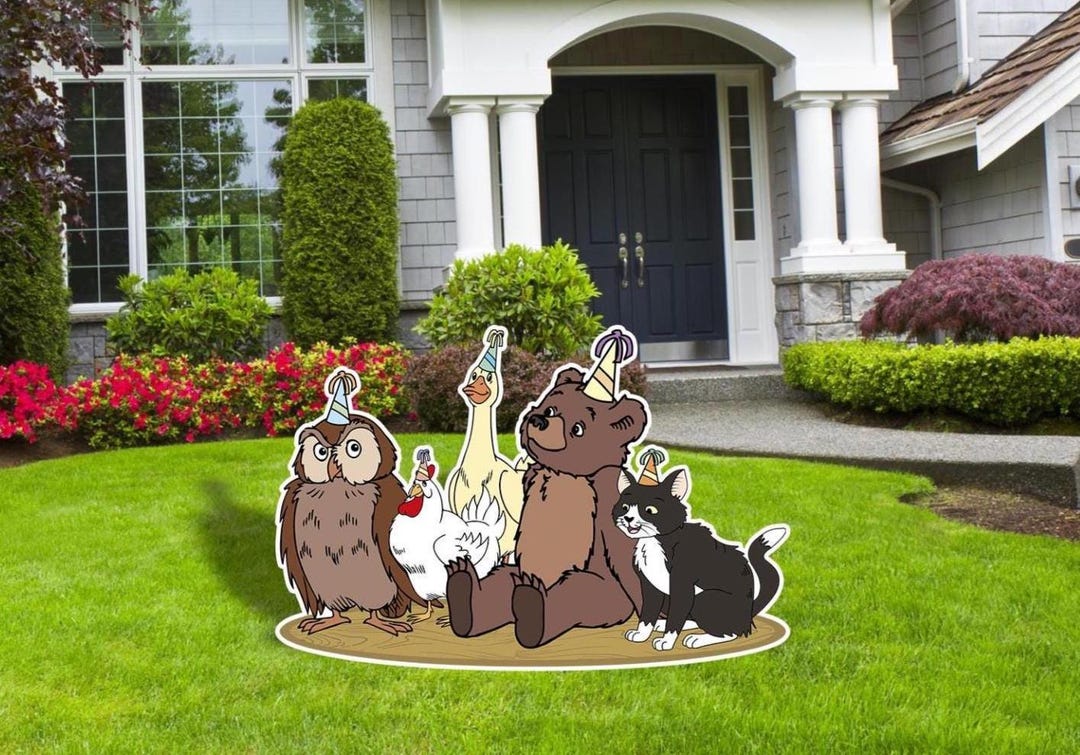 Cute Little Bear Party Decor, Outdoor Decor Signs, Yard Sign, Cute Bear ...