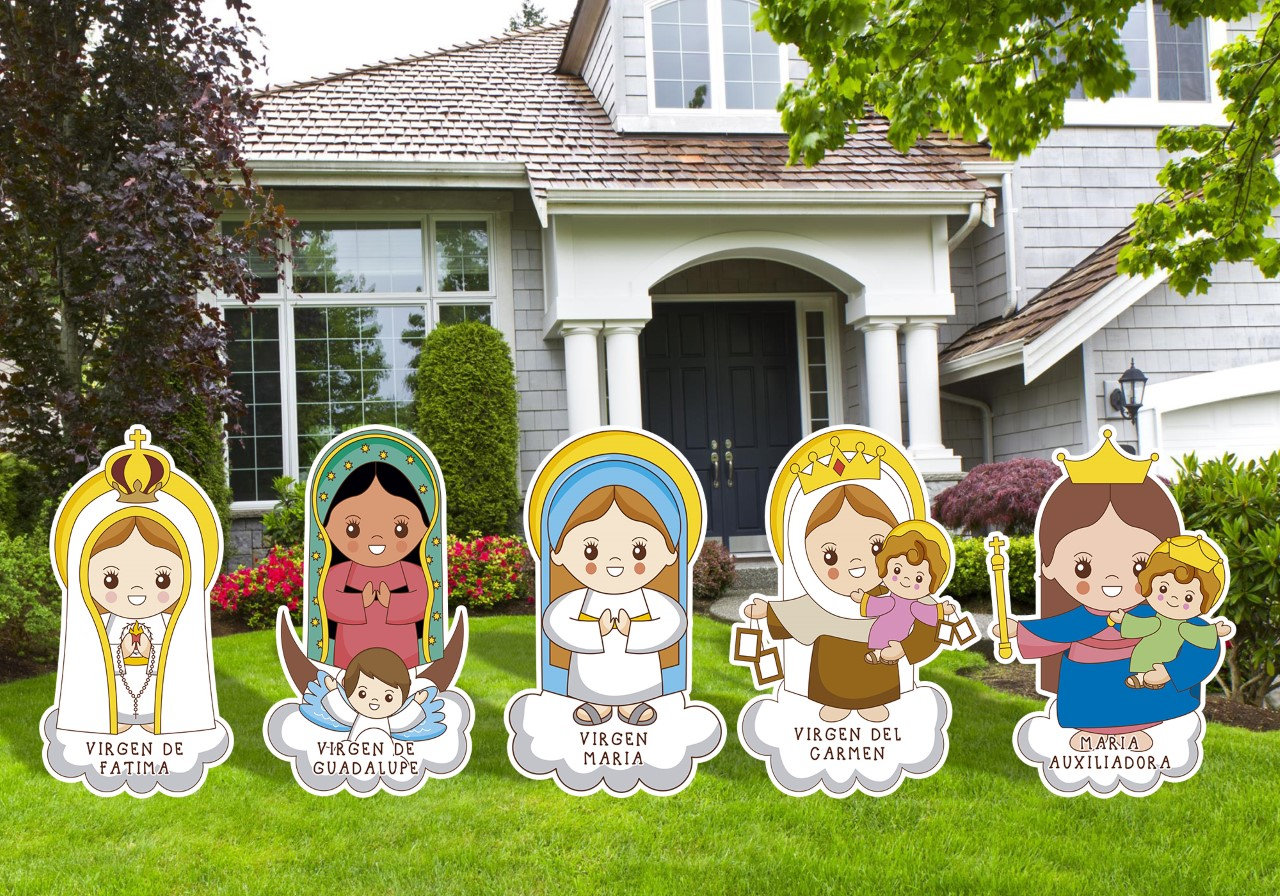 Virgin Mary Cut Outs Decoration Signs Yard Art Outdoor Decor - Etsy