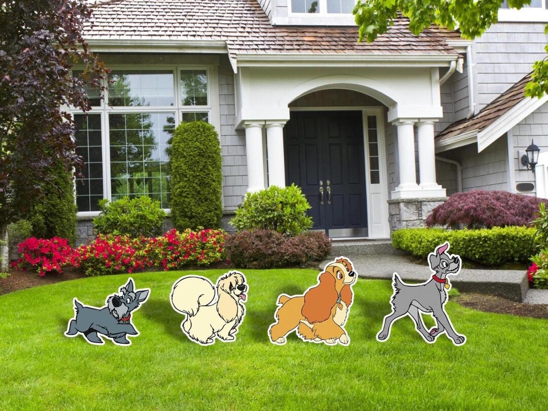 Lady and the Tamp, Lady and the Tramp Yard Signs and Cutouts, Outdoor ...