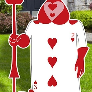 Alice in Wonderland Card Soldiers Cutouts, Alice Card Guards Cutouts ...