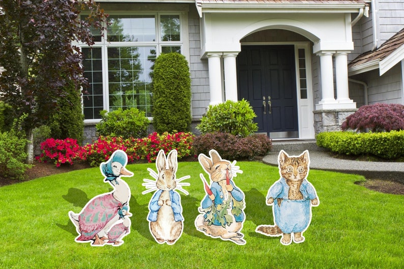 Peter Rabbit Cutouts, Baby Shower, Decor, Cartoon Cutouts, Easter Peter ...