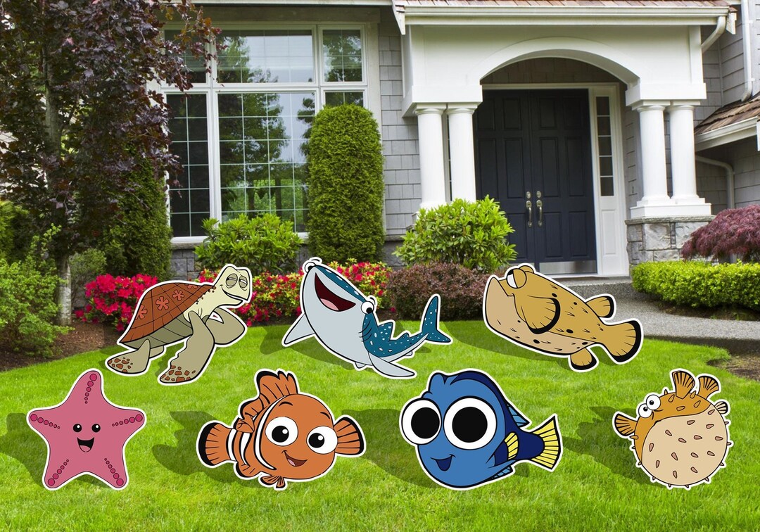 Nemo Party Decor Cutouts, Nemo and Friends Cutouts, Nemo Birthday Party ...