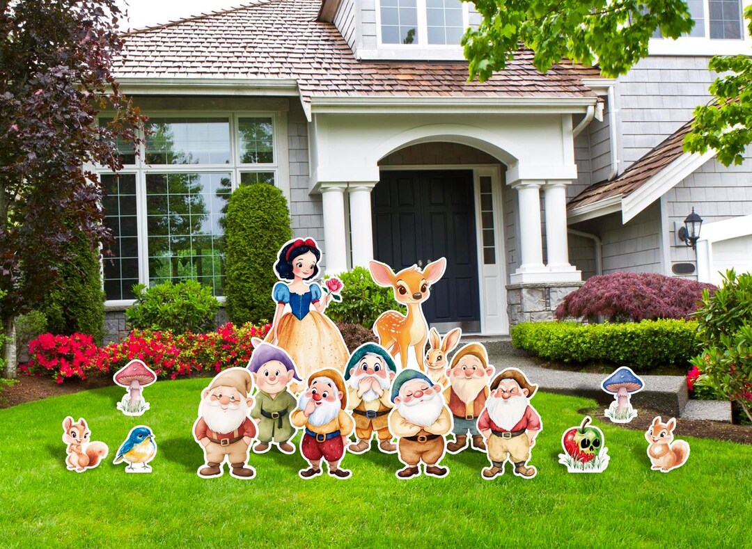 Snow White Vintage Cutouts, Seven Dwarfs Vintage, Cartoon Cutouts, Snow ...