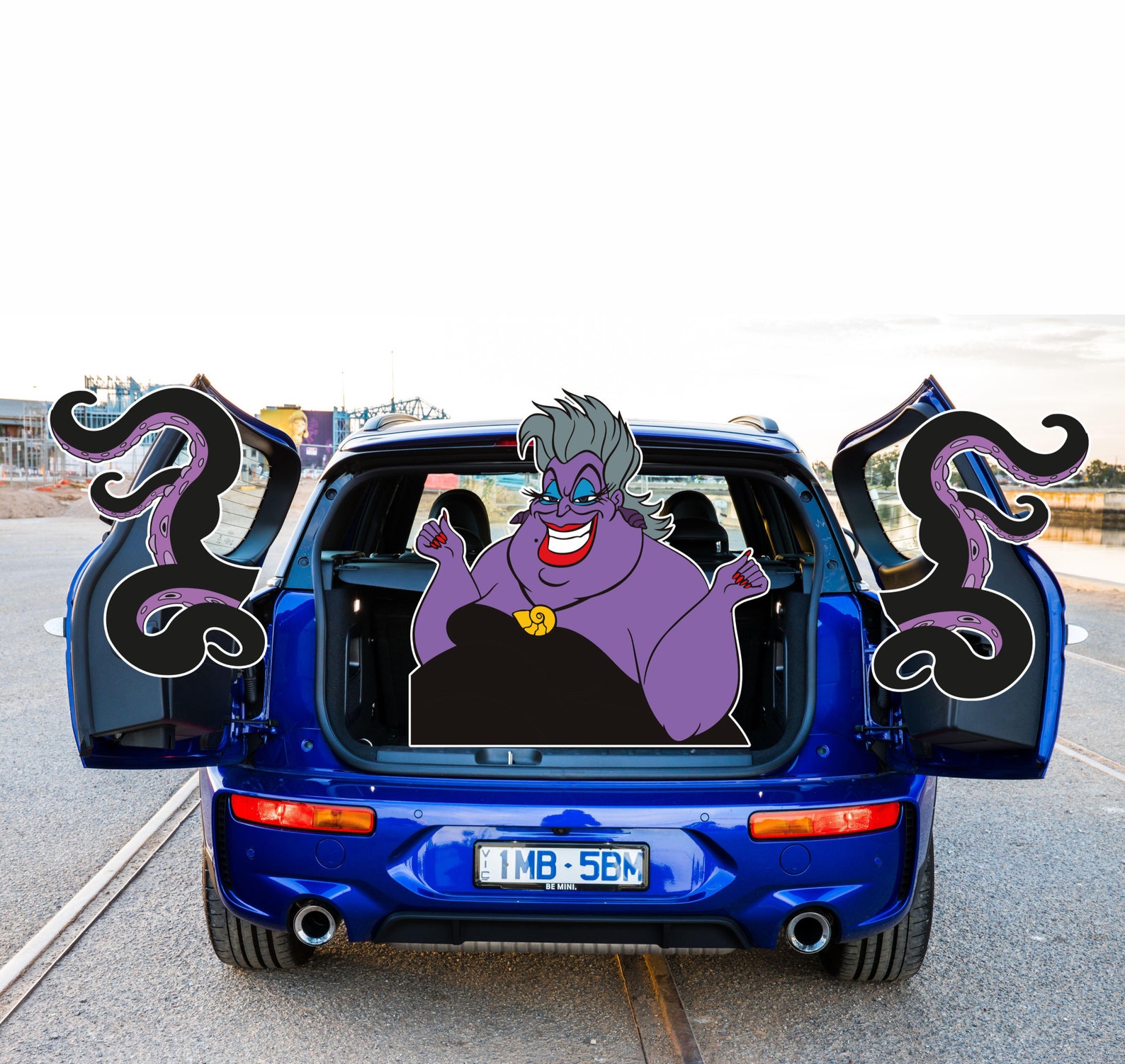 Ursula Cutouts, Trunk or Treat Halloween Decor, Ursula Car Decor ...