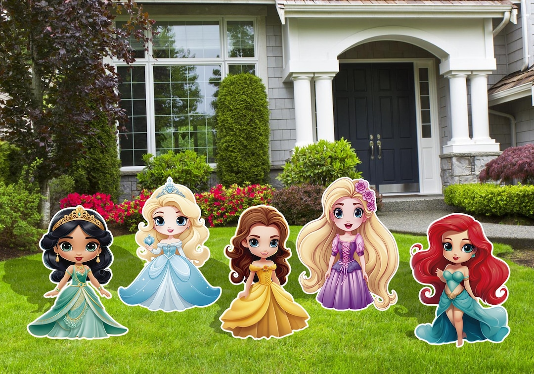 Princess Girls Party Decor Cutouts, Princess Girls Birthday Party ...