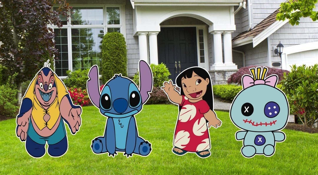 Stitch Cutouts and Yard Signs, Lilo and Stitch Birthday Party ...