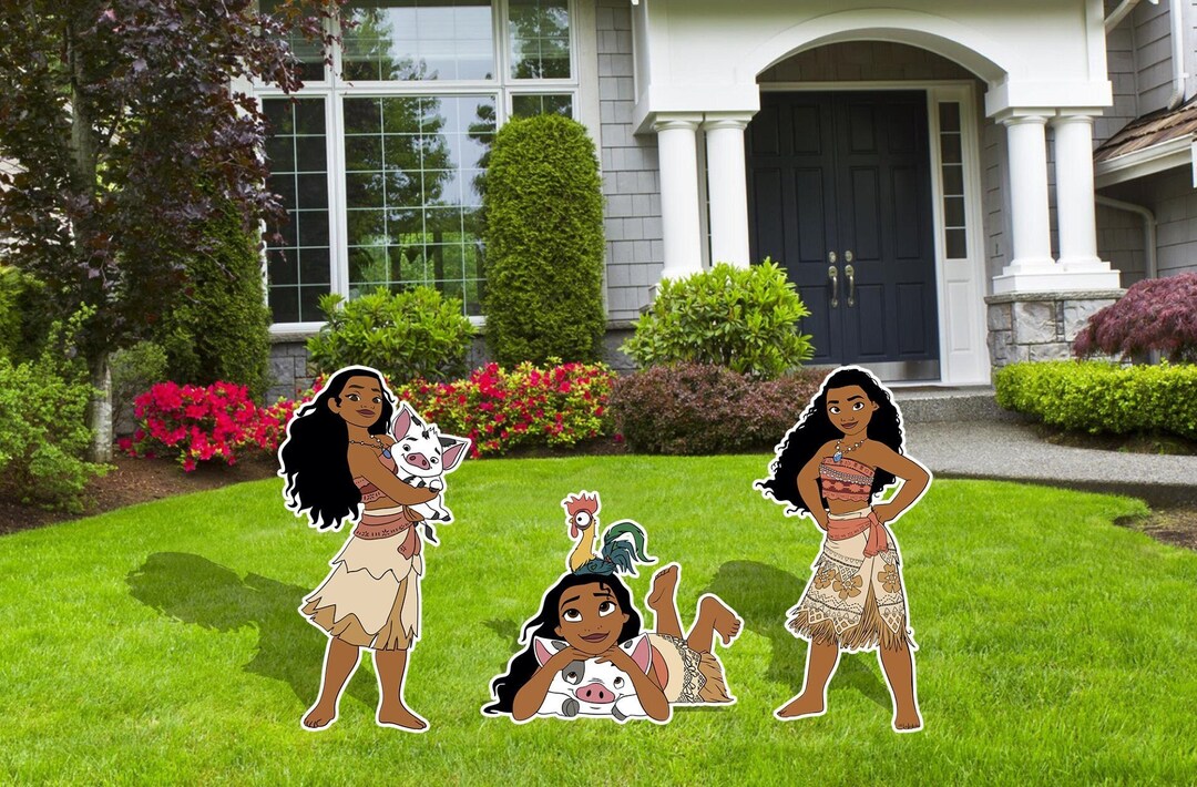 Moana Party Decor Cutouts, Moana Birthday Party Decor, Outdoor ...