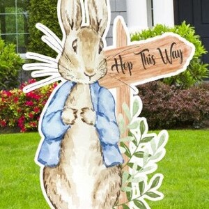 Peter Rabbit Party Decor, Peter Rabbit Hop This Way Cutouts, Peter ...