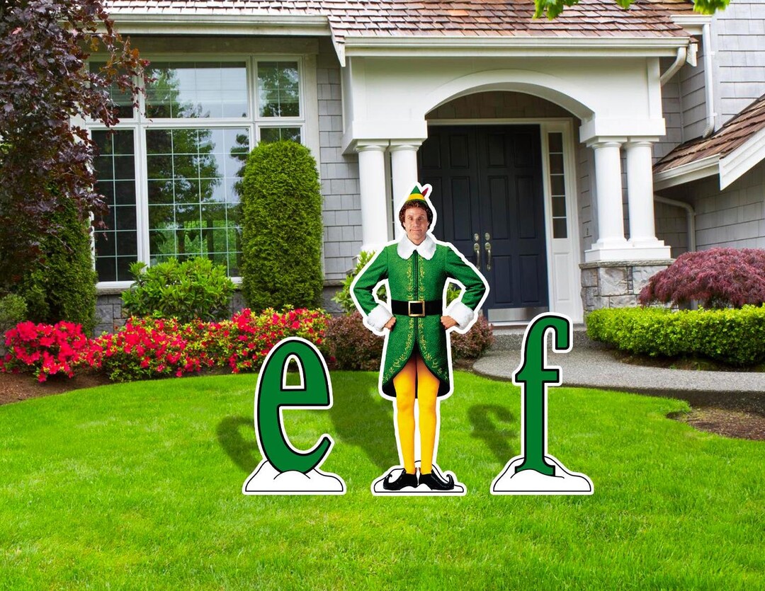 Elf Christmas Decorations, Elf Cutouts, Outdoor Decoration Signs, Elf ...