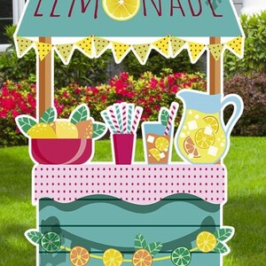Lemonade Stand, Cut Outs, Outdoor Decoration Sign. Summer Decorations ...