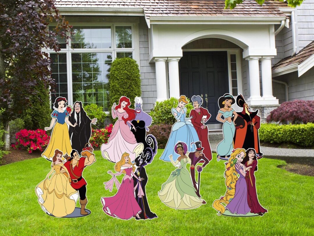 Princess and Villains Coroplast Yard Signs and Cutouts, Halloween ...