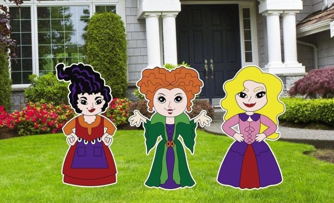 Halloween Hocus Pocus, Sanderson Sisters, Halloween Decorations, Cut ...
