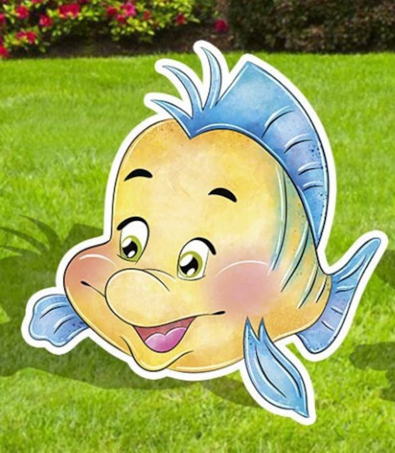 Little Mermaid Party Decor Cutouts, Princess Ariel Water Colors, Little ...