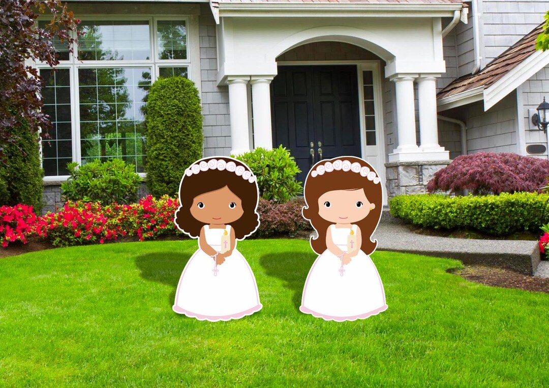 My First Communion Cutouts and Yard Signs, Holy Communion, Outdoor ...