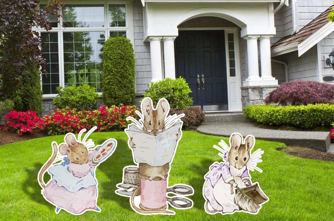 Peter Rabbit Characters Tard Signs Cutouts, Mise Cutouts, Peter Rabbit ...