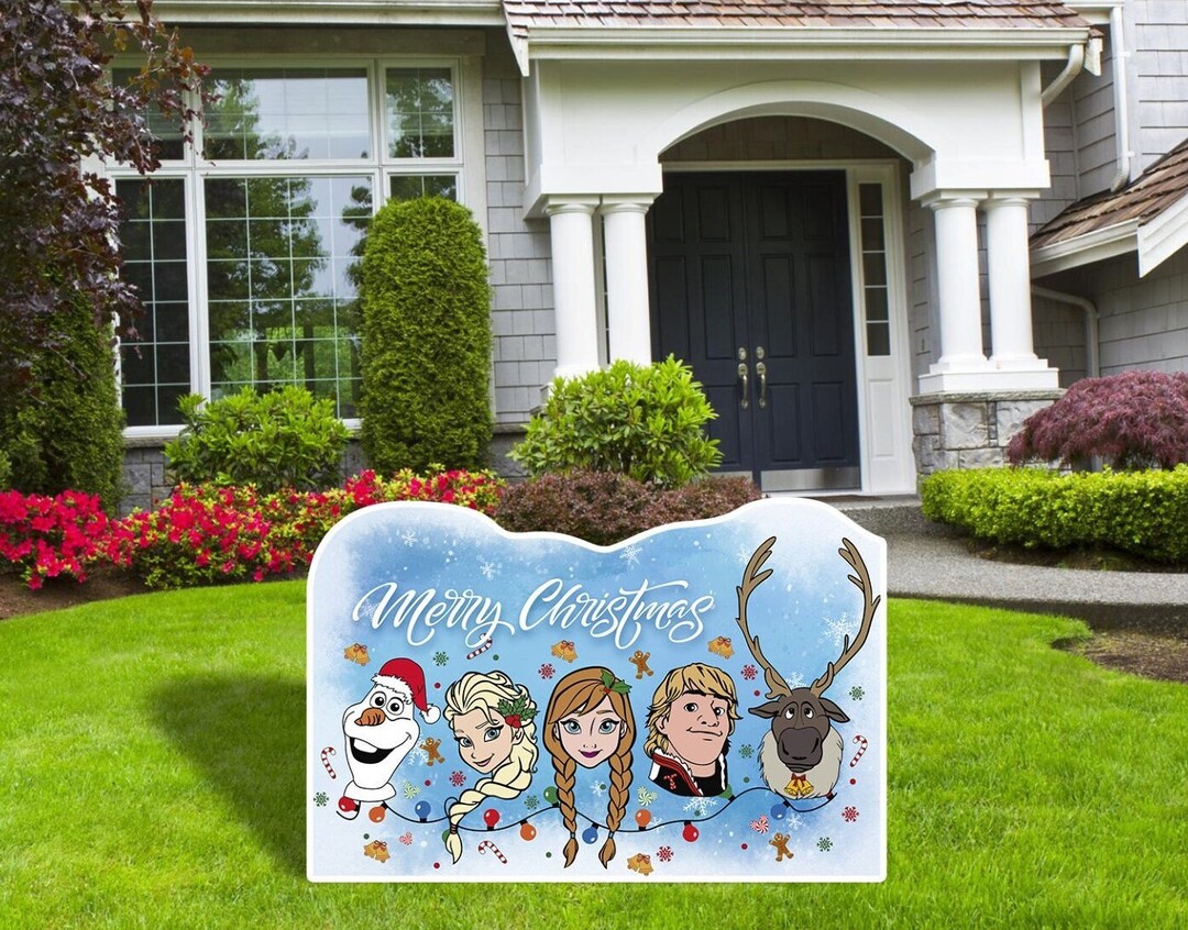 Frozen Cutouts, Merry Christmas Signs, Christmas Decoration, Yard Art ...