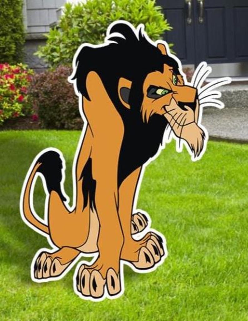 The Lion King Cutouts and Yard Signs, Mufasa Lion King Birthday Party ...